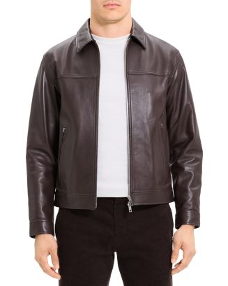 Theory Rhett Point Nappa Leather Jacket | Bloomingdale's