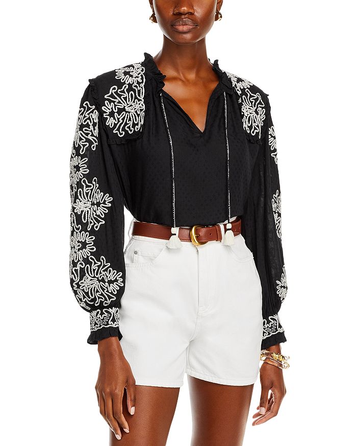 Sea New York Cordera Embroidered Top | Bloomingdale's