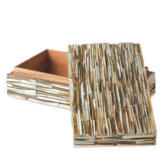 Global Views Chiseled Bone Box, Small | Bloomingdale's