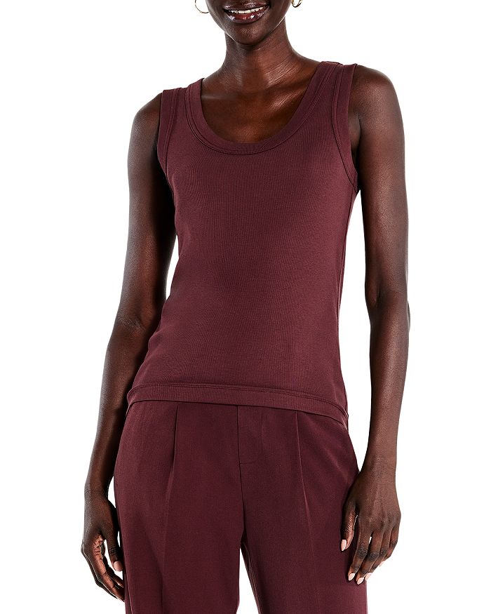 NIC+ZOE NIC+ZOE Petites Perfect Ribbed Scoop Neck Tank | Bloomingdale's