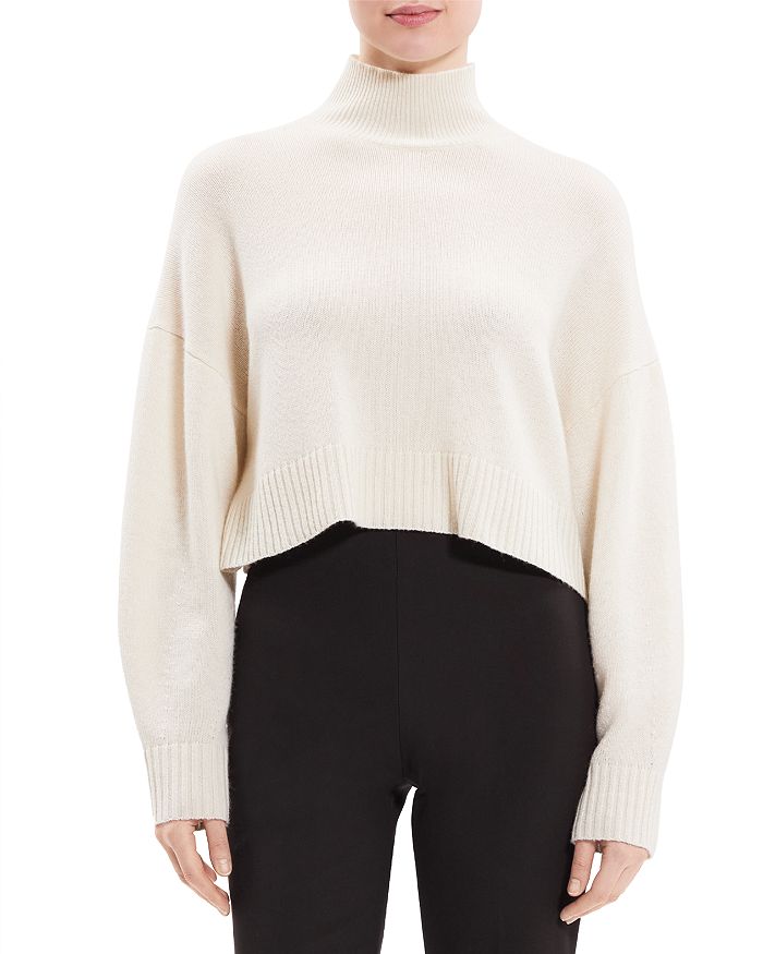 Theory Cropped Cashmere Sweater | Bloomingdale's