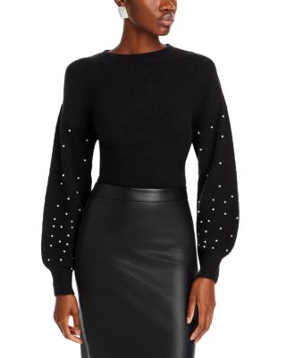 Single Thread Embellished Drop Shoulder Sweater | Bloomingdale's