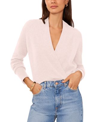 1.STATE Cross Front Long Sleeve Sweater | Bloomingdale's