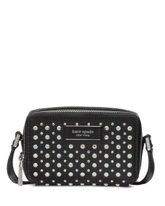 kate spade new york Double Zip Micro Embellished Crossbody | Bloomingdale's