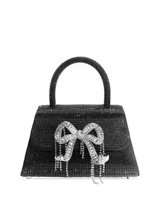 Self-Portrait Rhinestone Mini Bow Bag | Bloomingdale's