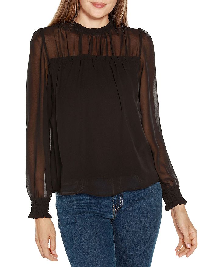 Belldini Gathered Chiffon Top | Bloomingdale's