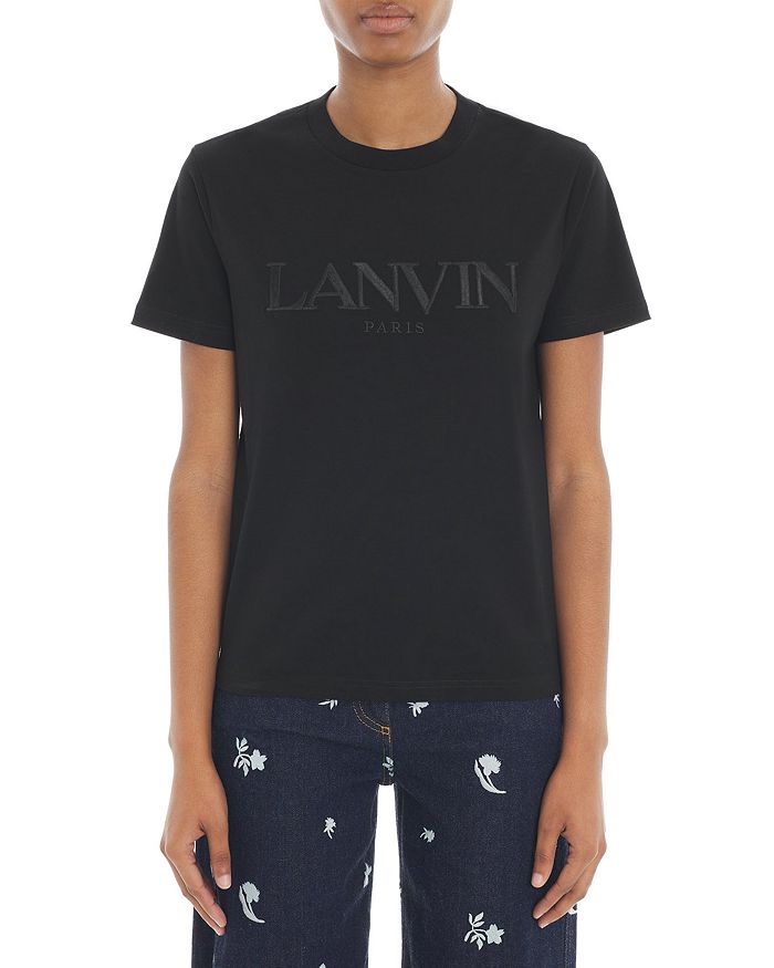 Lanvin Embroidered Logo Tee | Bloomingdale's
