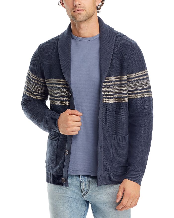 Marine Layer Nate Cotton Standard Fit Shawl Collar Cardigan ...