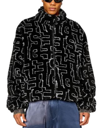 Diesel S-Luck Teddy Fleece Full Zip Jacket | Bloomingdale's