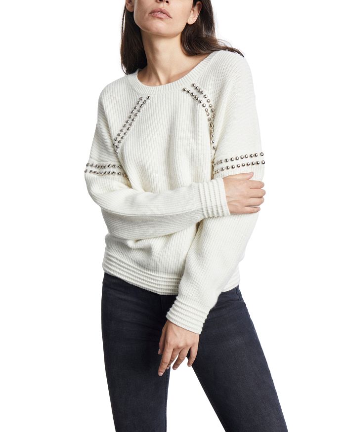 The Kooples Studded Crewneck Sweater | Bloomingdale's
