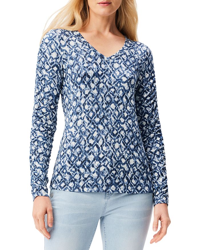 NZT NIC+ZOE Sweet Dreams Ruched Sleeve Tee | Bloomingdale's