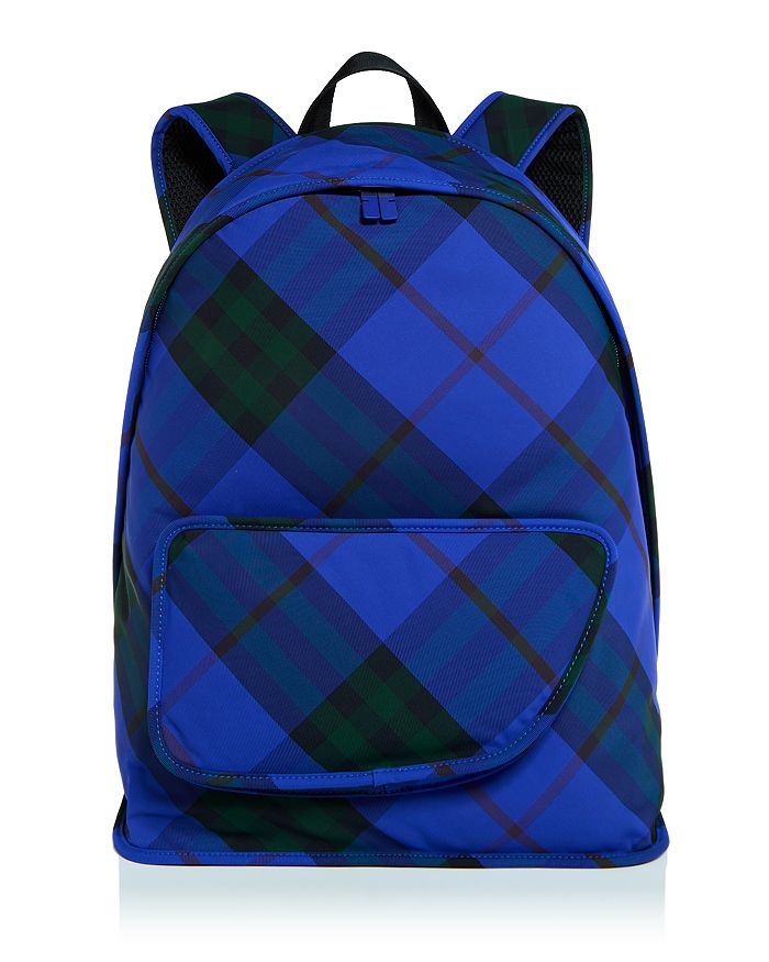 Burberry Shield Nylon Check Backpack | Bloomingdale's