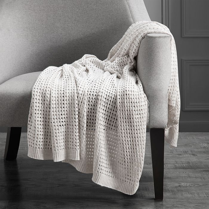 Donna Karan Home Whisper Open Knit Throw | Bloomingdale's