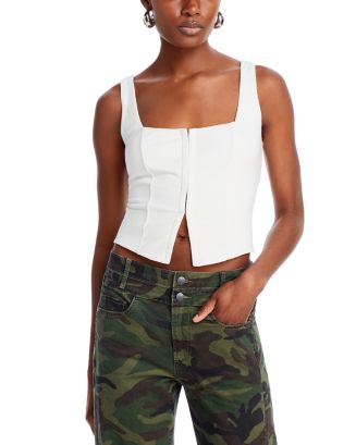 AQUA Corset Top - Exclusive | Bloomingdale's