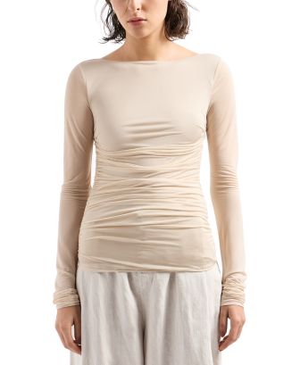 Emporio Armani Ruched Top | Bloomingdale's