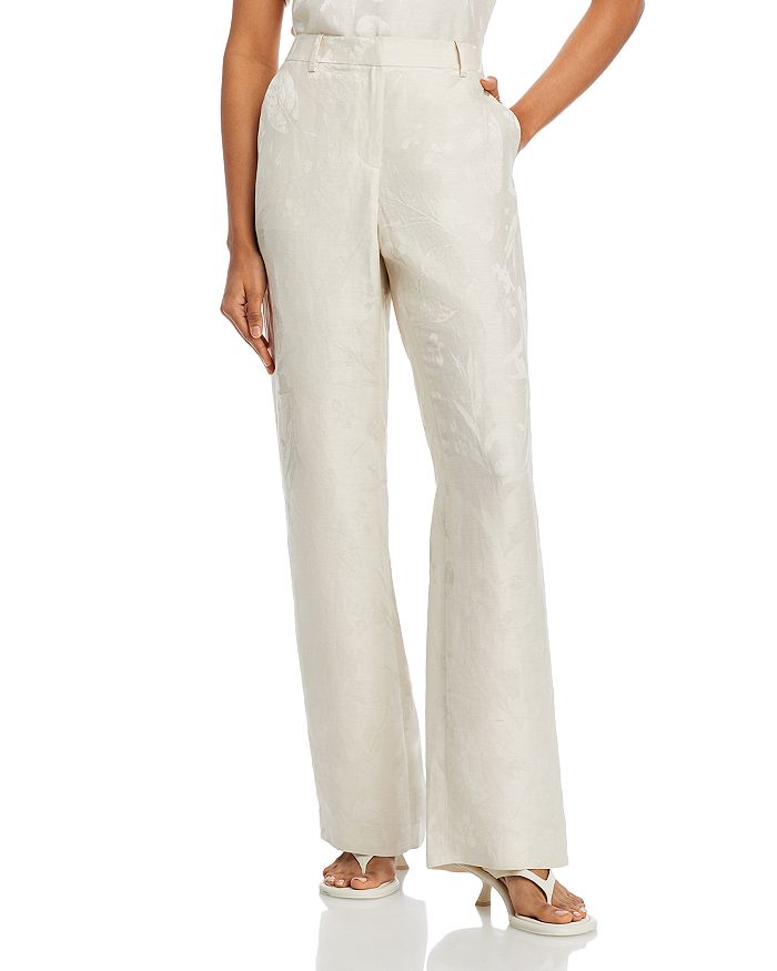 Lafayette 148 New York Gates Jacquard Pants | Bloomingdale's