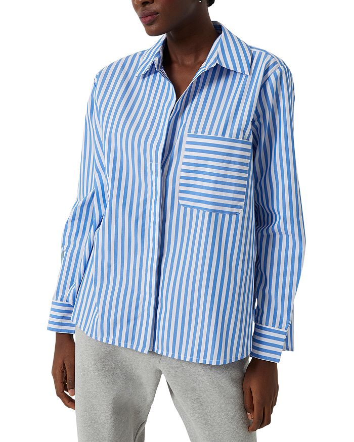 FRENCH CONNECTION Relaxed Popover Shirt | Bloomingdale's