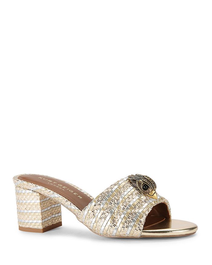 KURT GEIGER LONDON Women's Kensington Block Heel Mules | Bloomingdale's