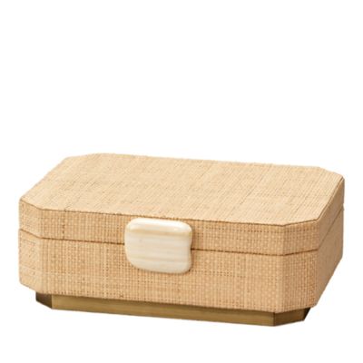 Click here for Jamie Young Eden Raffia Decorative Box prices