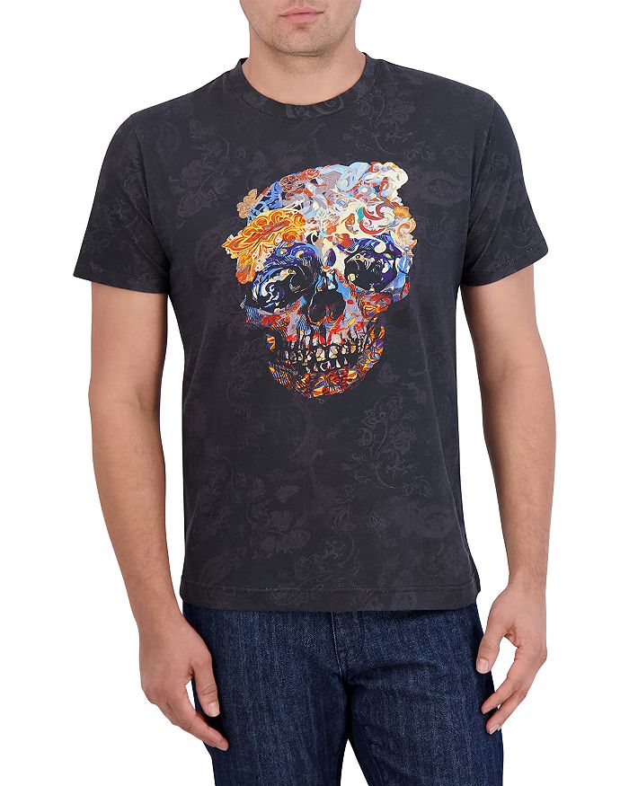 Robert Graham Skull Scrolls Short Sleeve Graphic Tee | Bloomingdale's