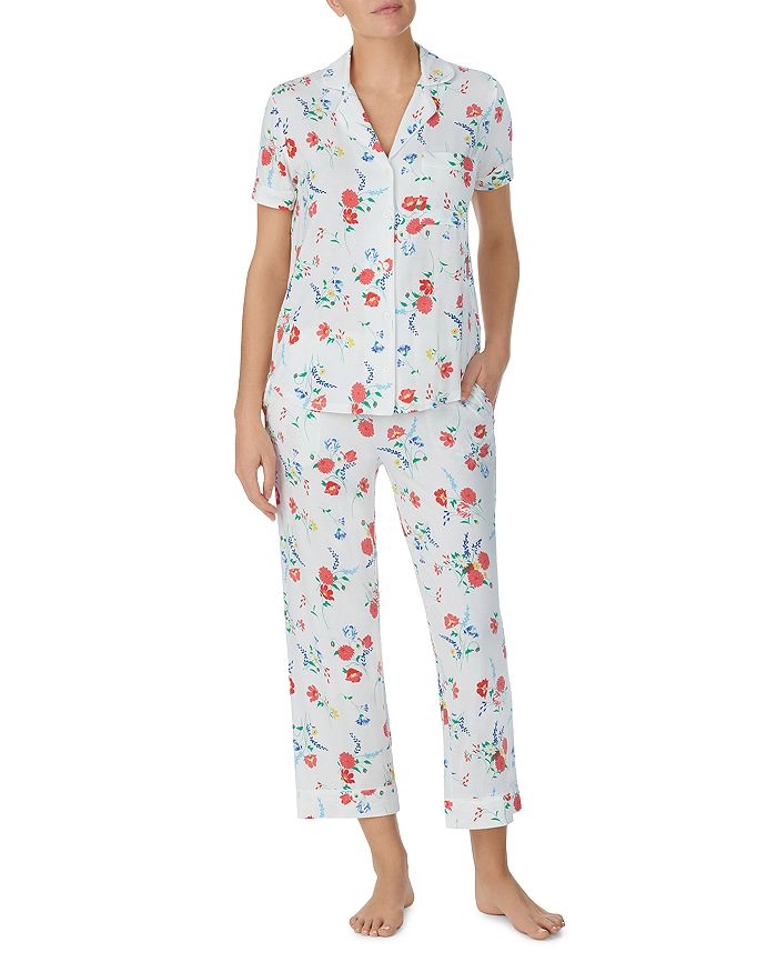 kate spade new york Printed Cropped Pajamas Set | Bloomingdale's