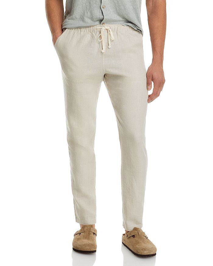 Alex Crane Bo Linen Regular Fit Drawstring Pants | Bloomingdale's
