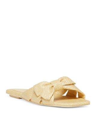 Stuart Weitzman Women's Sofia Bow Slide Sandals | Bloomingdale's