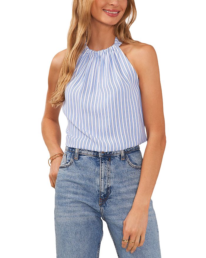VINCE CAMUTO Ruched Halter Top | Bloomingdale's
