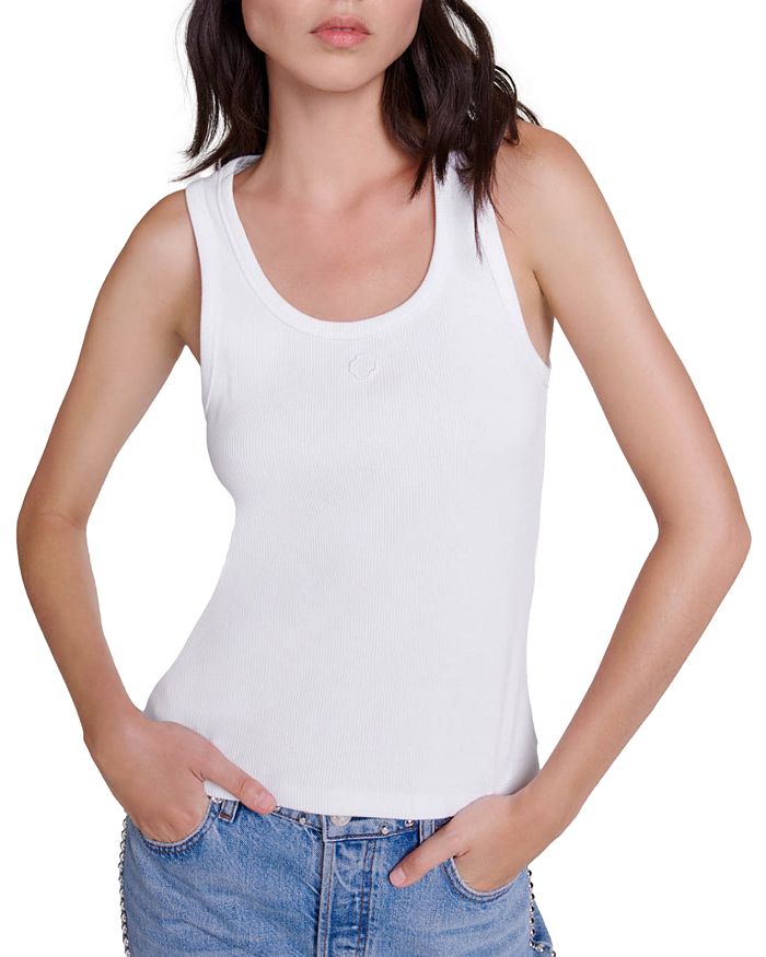 Maje Tanko Patch Detail Tank Top | Bloomingdale's