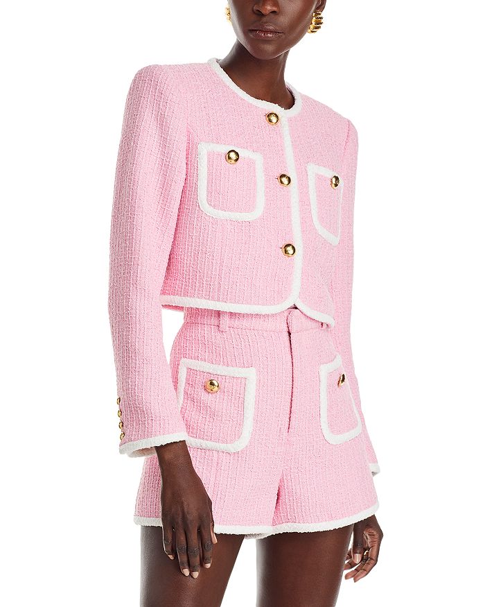 Cinq à Sept Auden Tweed Contrast Trim Jacket | Bloomingdale's