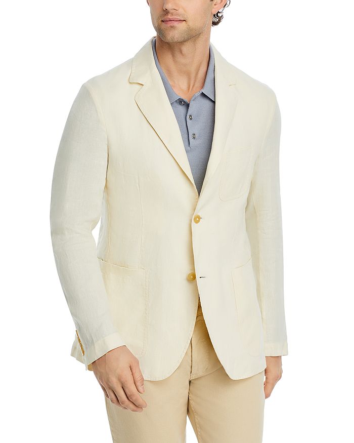 Canali Garment Dyed Linen Unstructured Sport Coat | Bloomingdale's
