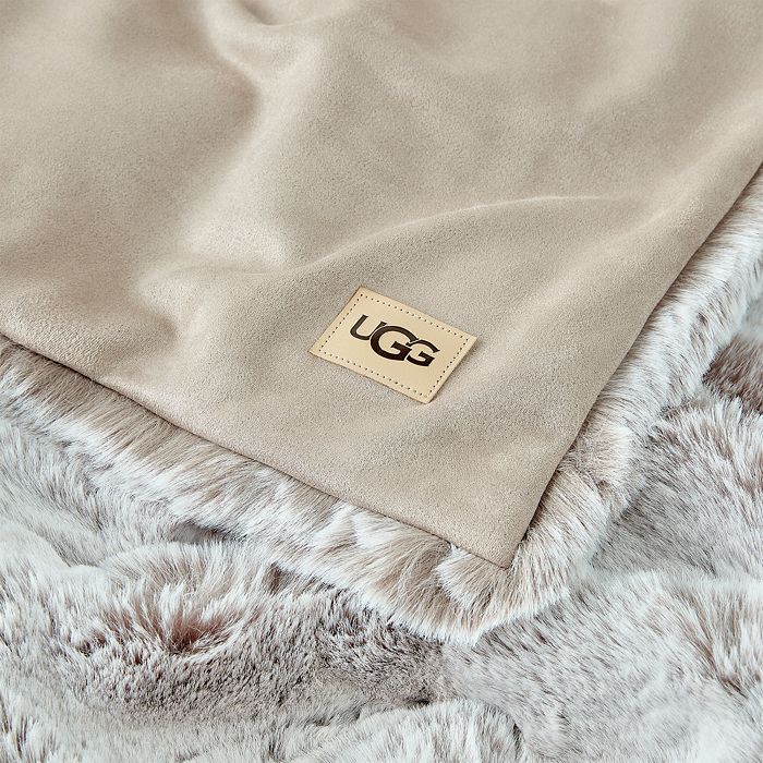 UGG® Wyatt Reversible Faux Fur Throw Blanket | Bloomingdale's