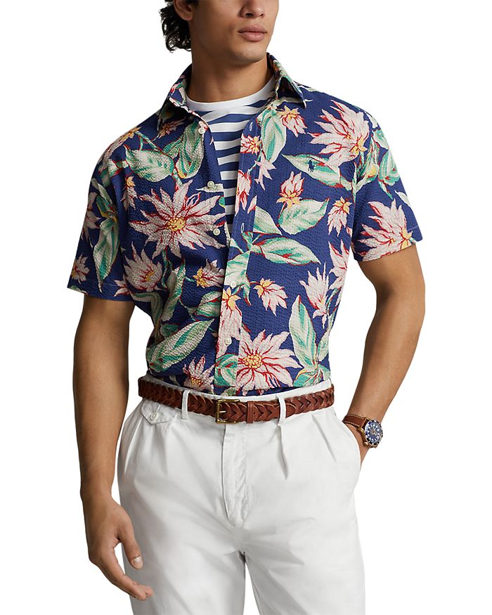 Polo Ralph Lauren Classic Fit Floral Seersucker Shirt | Bloomingdale's