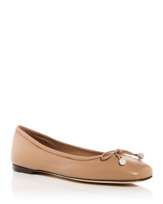 Jimmy Choo Women's Elme Square Toe Ballet Flats | Bloomingdale's