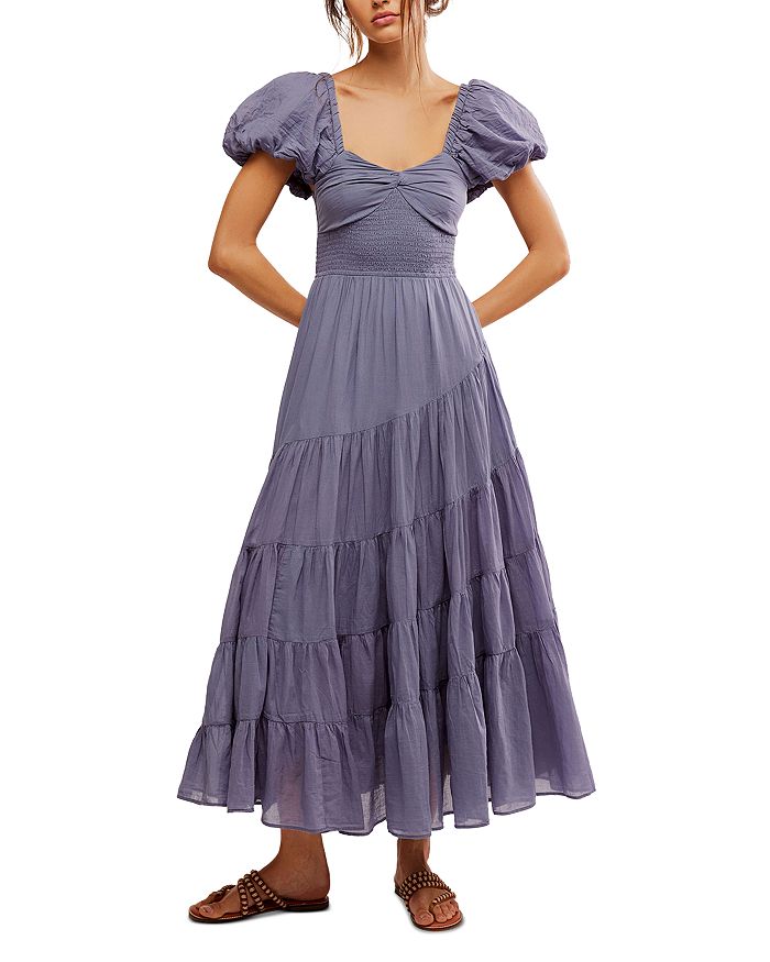 Free People Short Sleeve Sundrenched Maxi Dress | Bloomingdale's