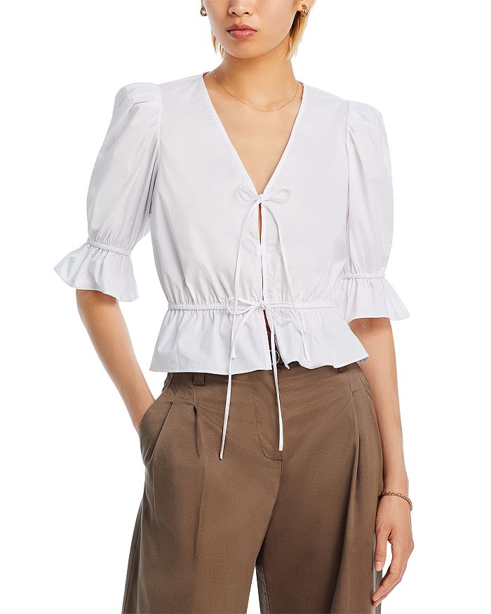 Lucy Paris Ilia Tie Top | Bloomingdale's