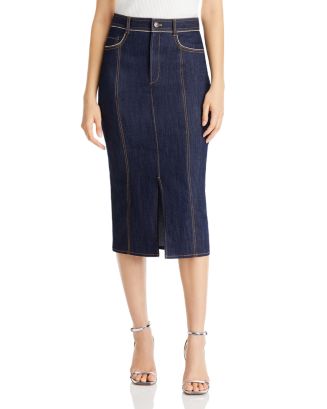 Cinq à Sept Nami Denim Pencil Skirt | Bloomingdale's