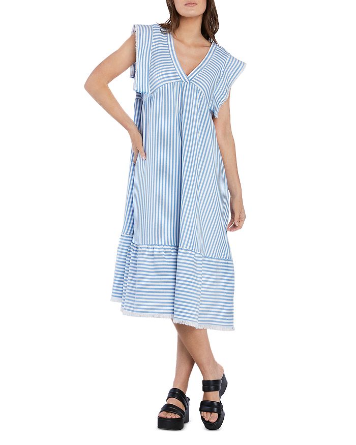 Billy T Lovely Frayed Trim Dress | Bloomingdale's