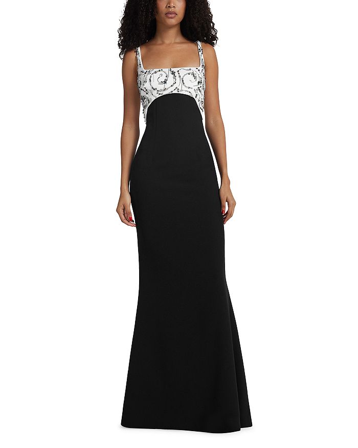 Safiyaa Ezda Sleeveless Sequin Gown | Bloomingdale's
