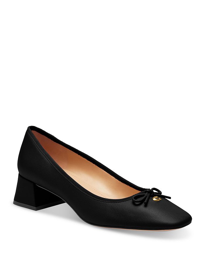 COACH Women's Ava Leather Ballet Pumps | Bloomingdale's