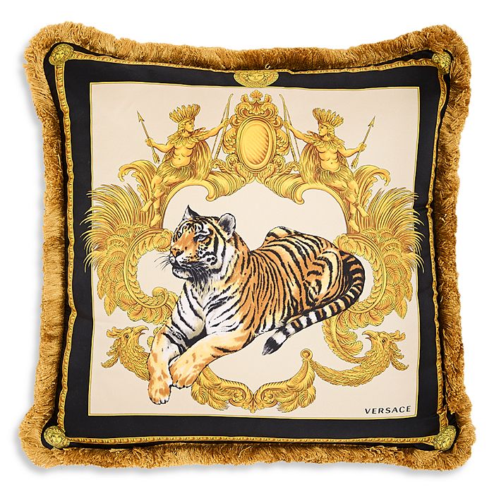 Versace Tiger Cushion, 18" x 18" | Bloomingdale's