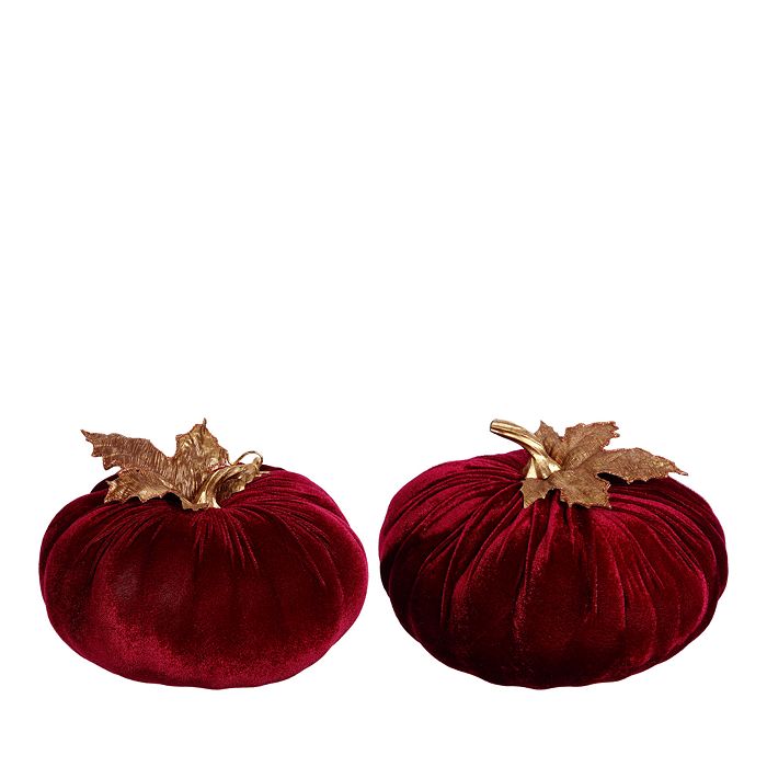 Mark Roberts 2 Piece Velvet Pumpkin Set | Bloomingdale's