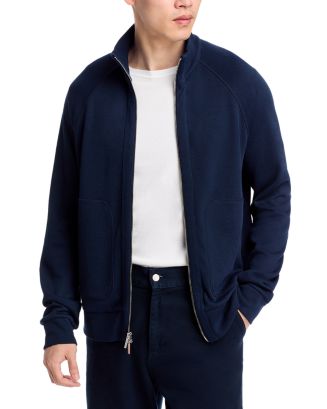 Michael Kors Cotton Blend French Rib Full Zip Bomber Jacket ...