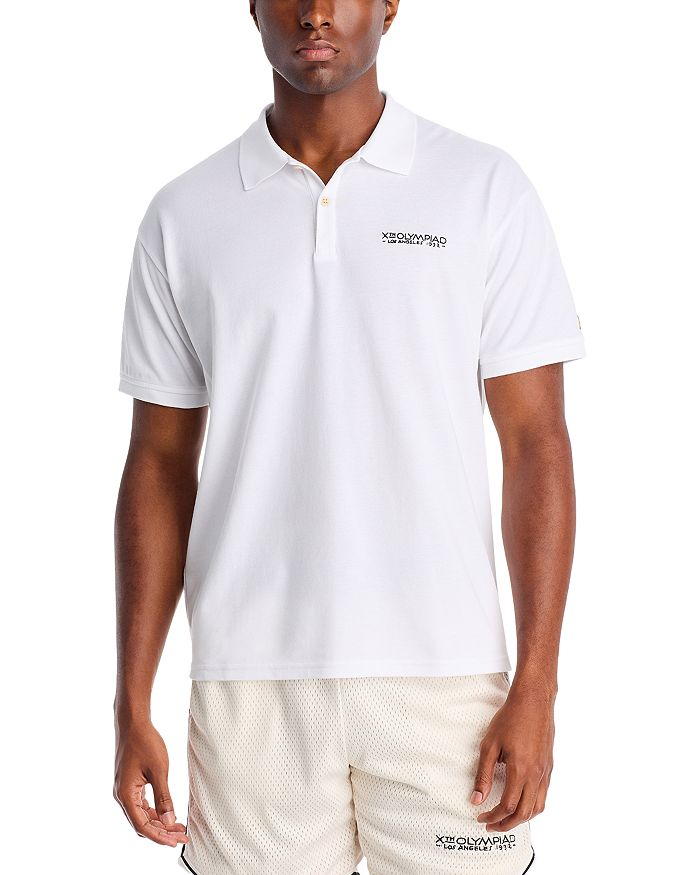 John Elliott Los Angeles X Olympic Heritage Regular Fit Polo Shirt ...