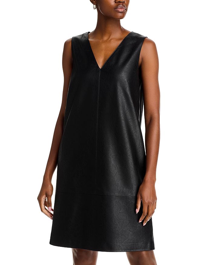 Kobi Halperin Graylen Faux Leather Shift Dress | Bloomingdale's
