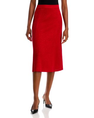 Misook A Line Tonal Knit Midi Skirt | Smart Closet