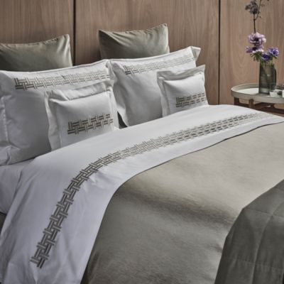 Frette Basketweave Embroidery Sham  King