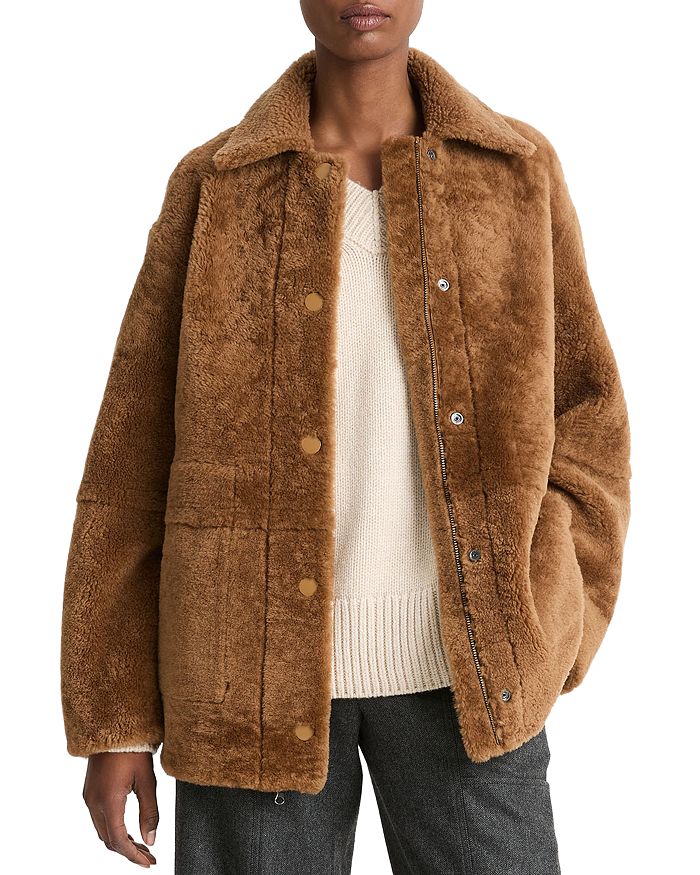 Vince Reversible Shearling Coat | Bloomingdale's