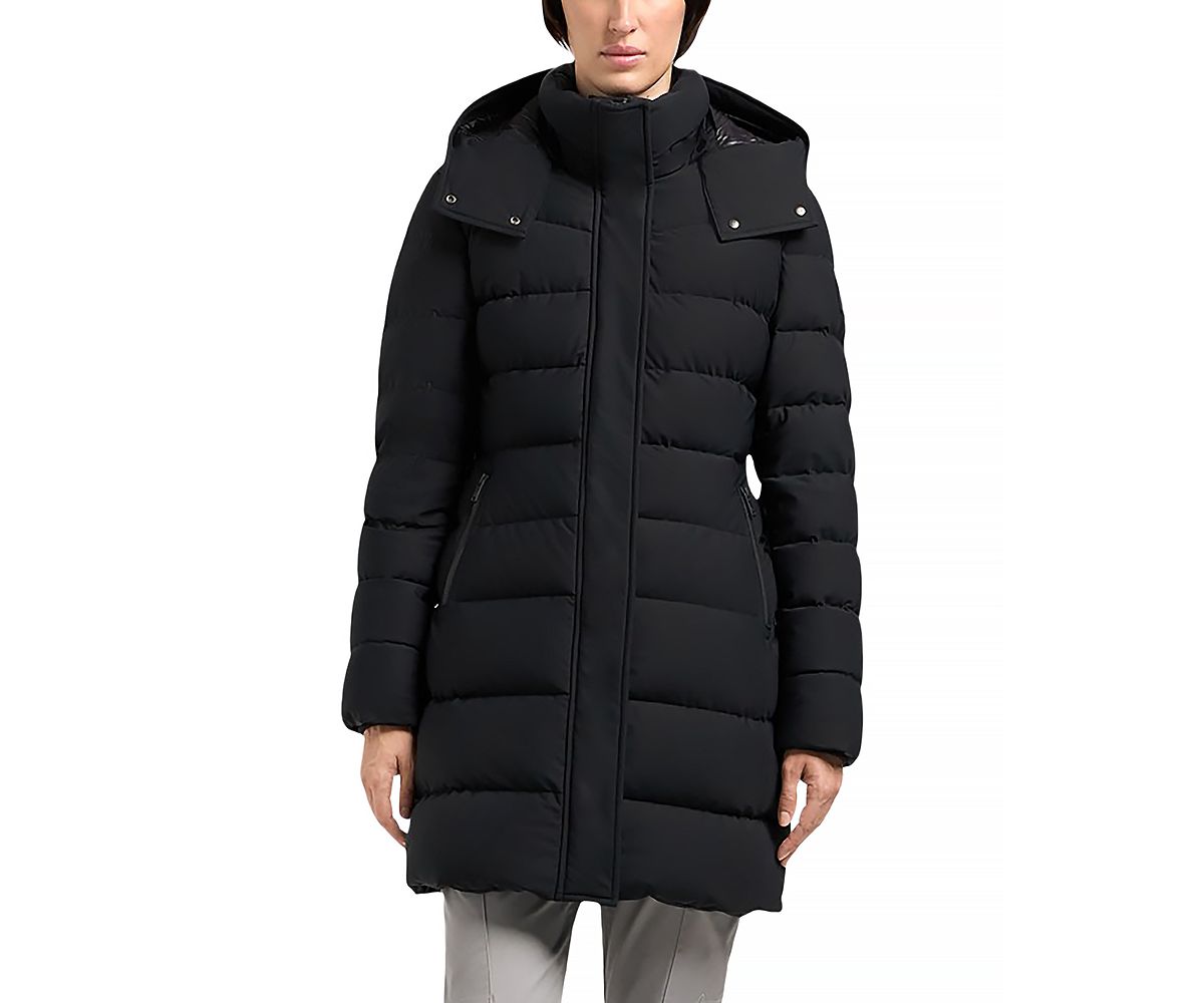 MOOSE KNUCKLE 워터셰드 시어링 트림 다운 파카 - 페칭