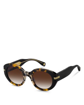 MARC JACOBS Oval Sunglasses, 51mm | Bloomingdale's